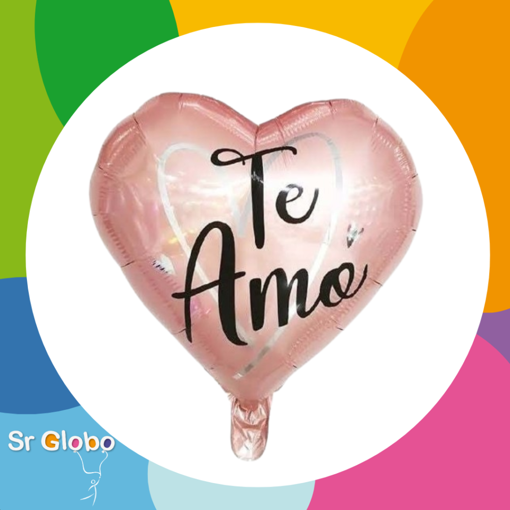 18″ te amo rosa gold – Sr Globo