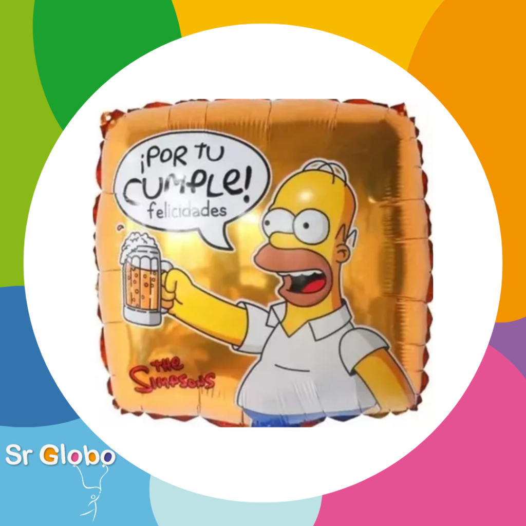Homero Simpsons 18″ cumpleaños – Sr Globo