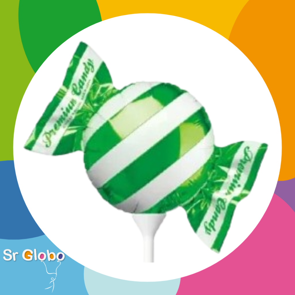 18″ caramelo verde premium candy – Sr Globo