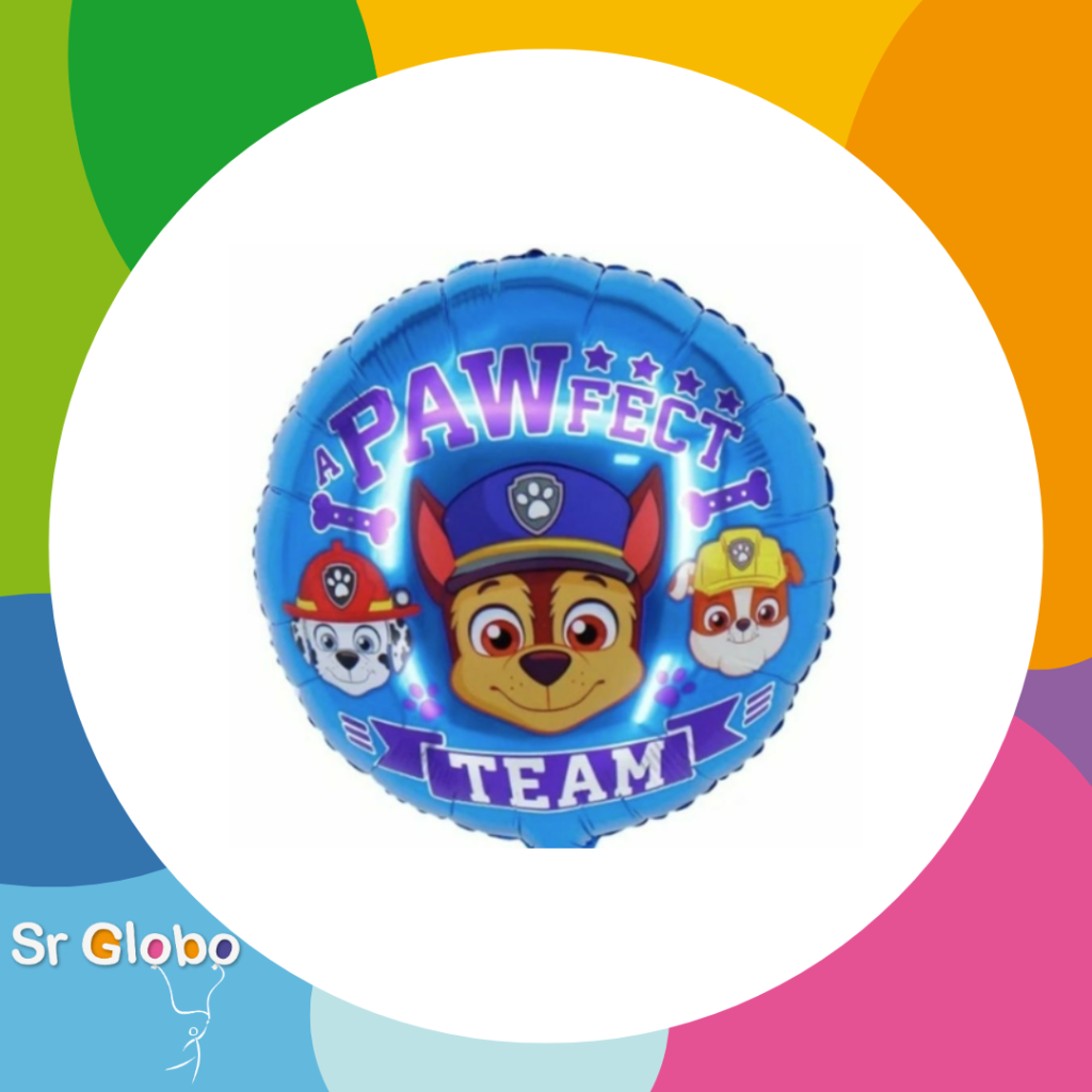 18″ paw patrol pawfect team azul – Sr Globo
