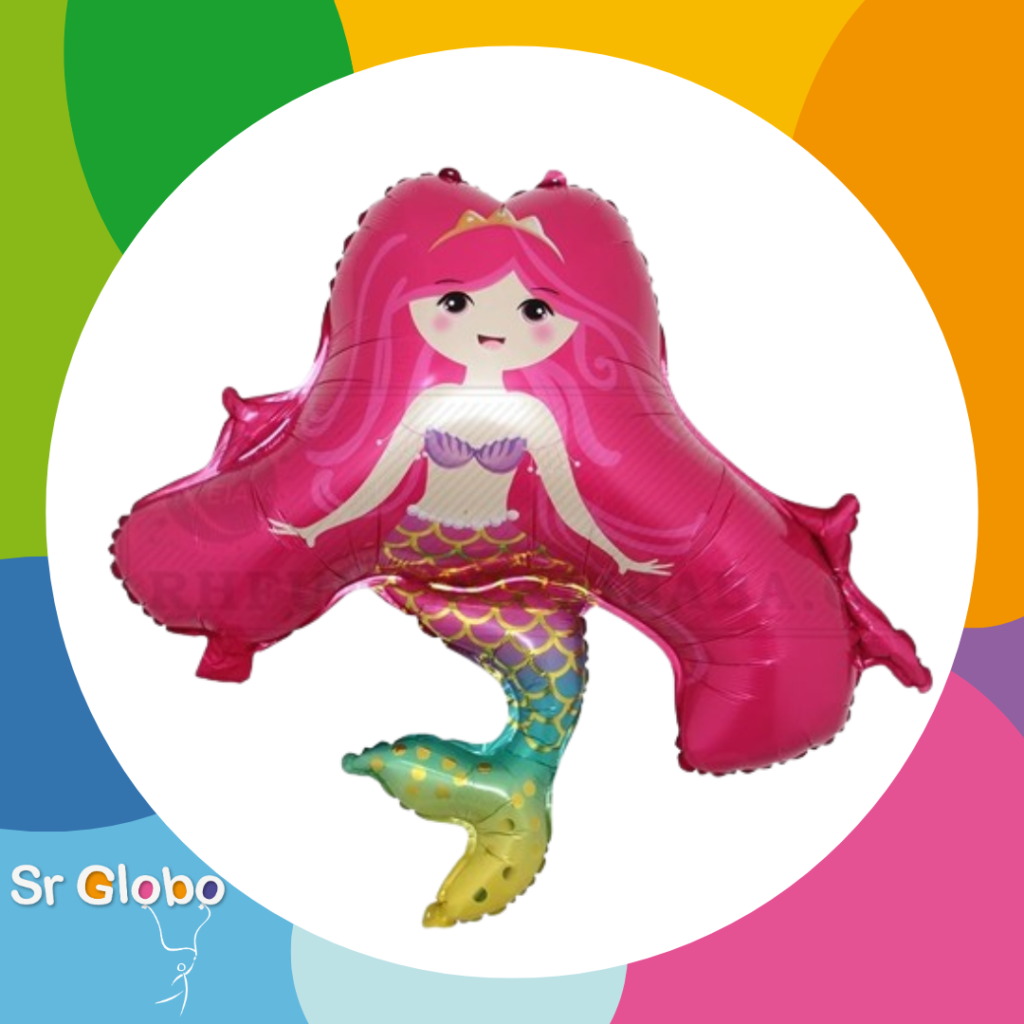 Sirena 24″ roja y verde – Sr Globo