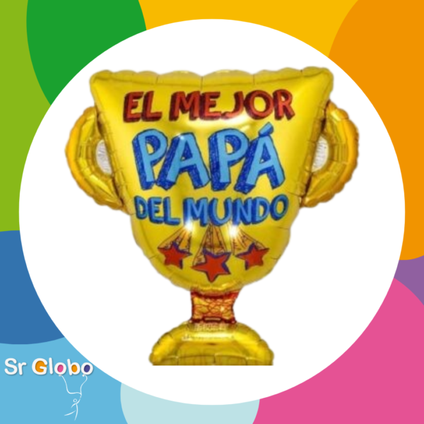 Trofeo 24 El Mejor Papa Del Mundo Sr Globo