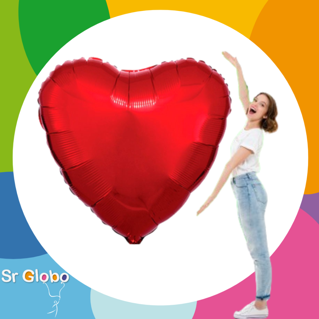 Corazón rojo gigante 60 pulgadas (150 cms) – Sr Globo